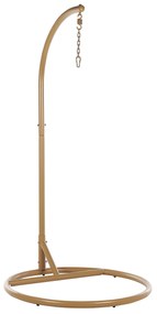 Závěsné křeslo s rámem ø 102 cm  béžové ALBA Beliani