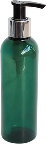 Dávkovač mýdla BEN 200 ml zelený s černo-stříbrným DISC TOP