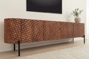 Designový TV stolek Zaxson 200 cm hnědé mango