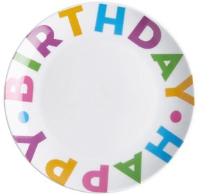 HAPPY BIRTHDAY Talíř 20 cm - mix