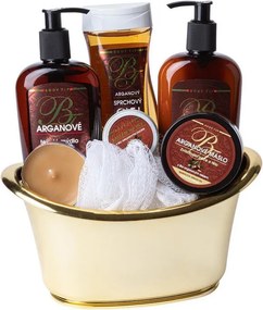 Dárková sada kosmetiky ARGAN, zlatá vanička