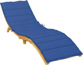 Poduška na lehátko královsky modrá 200x70x3 cm oxfordská látka 314228