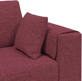 Pohovka 3 ks Víno Červené textil 3335165