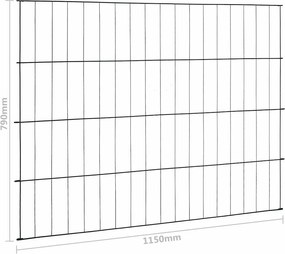 Zahradní plot 115 x 79 cm zelený 146105