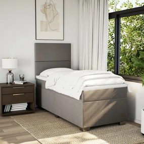 Box spring postel s matrací taupe 90x190 cm textil 3290340