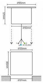 LED Venkovní nájezdové svítidlo LED/4W/85-264V IP67 2800K