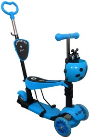 Dětská tříkolová koloběžka R-Sport 5v1 modrá