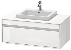 Duravit Ketho - Umyvadlová skříňka 43x100x55 cm, 1 zásuvka, lesklá bílá KT679502222