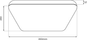 Stropní LED svítidlo Nemo, 1x LED 11w, 4000k, ch