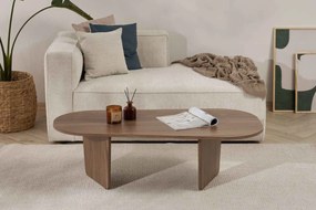 Designový konferenční stolek Nephrite 130 cm vzor ořech