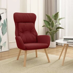 Relaxační křeslo vínové textil 341298