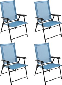 Costway Plážová lehátka Sada 2 skládacích křesel na terasu mátově, zelený