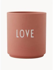 Designový pohárek's nápisem Favourite LOVE