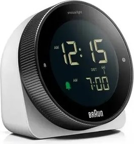Braun BC24 bílá / Digitální budík / LCD / DCF (Rádiem řízené) / 1x AA