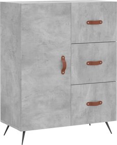 Skříň highboard betonově šedá 69,5x34x180 cm kompozitní dřevo 3189417