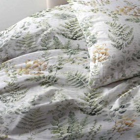 Krepové perkálové prodloužené povlečení Vůně listů Velikost: 140 x 220 + 70 x 90