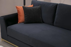 Designová sedačka Dashania 320 cm černá