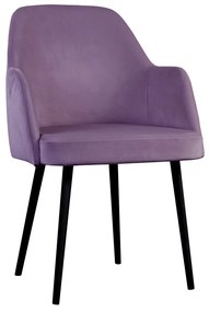 Čalouněná židle s područkami Caprice 10 - fialová