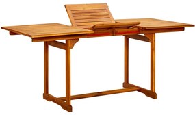 Zahradní jídelní stůl (120–170) x 80 x 75 cm masivní akácie 316568