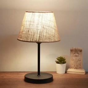 Stolní lampa AYD 1xE27/40W/230V hnědá/černá