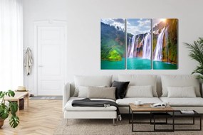 Vícedílný obraz Vodopád V Luopingu Nedostatek Nedostatek Plátno Canvas 120x80