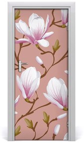 Samolepící fototapeta na dveře magnolie 75x205 cm