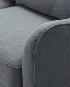 Rohová pohovka Venuste denim blue/brown