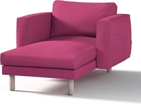 Potah na IKEA Norsborg šezlong s loketními opěrkami barva růžová látka pletený vzor