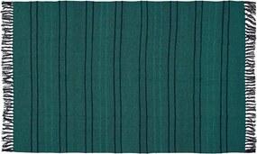 Zelená bavlněná deka 140x200 cm Tap – Hübsch