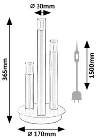 Rabalux 74366 - Stolní lampa RAMIRA 3xG9/5W/230V zlatá