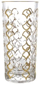 KŘISTÁLOVÁ VÁZA BOHEMIA PRESTIGE ARABESQUE GOLD 280MM