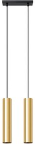 Sollux SL.1241 - Lustr na lanku LAGOS 2xGU10/10W/230V zlatá