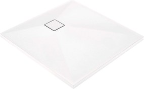 Deante Correo, obdélníková granitová sprchová vanička 90x90x3,5 cm, bílá matná, DEA-KQR_A41B