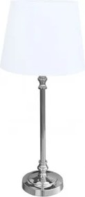 malá noční lampa Lampka noha lampy stříbrná chromovaná glamour hamptons 36 cm