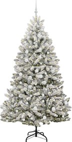 Umělý vánoční stromeček 210 cm 300 LED Teplá bílá PVC a ocel 3395760