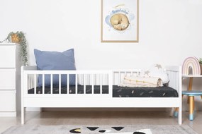 Ourbaby® Teddy white postel + úložný prostor 160x70 cm bílá