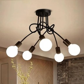 Toolight Paradise, stropní svítidlo 5xE27 392252, šedá, OSW-04013