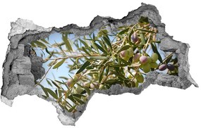 Wallmuralia Samolepící díra nálepka Olivovník 95x73 cm