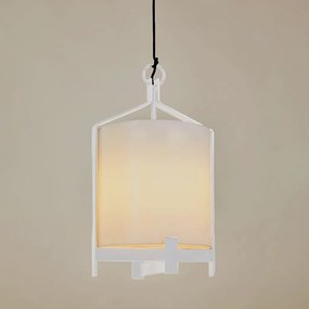 Svěšené designové svítidlo Fanal Barevná varianta: Bílá / Cotonet písčitý, Rozměr: ø295 mm x 480 mm