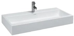 Laufen Living - Umyvadlo na desku, 1000x460 mm, s 1 otvorem pro baterii, bílá H8184380001041