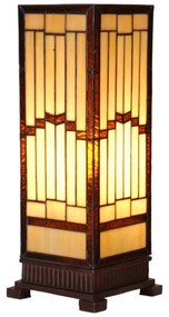 Stolní lampa Tiffany v art deco stylu Clementius – 17x17x44 cm