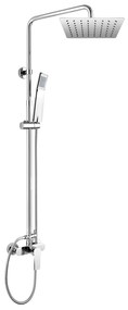 Mereo Mereo, Nástěnná sprchová baterie Dita 150mm se sprch.soupravou,ruční a talíř.sprchou slim 200x200mm, CBE60104SDD