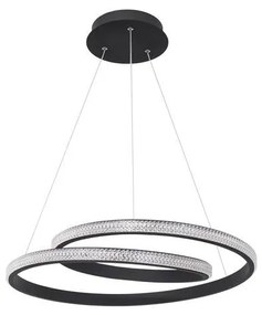 Nova Luce Závěsné LED svítidlo GRANIA, 25W 3000K stmívatelné Barva: Černá