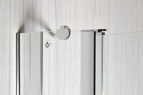ARTTEC Sprchový kout rohový jednokřídlý MOON D 23 čiré sklo 81 - 86 x 76,5 - 78 x 195 cm