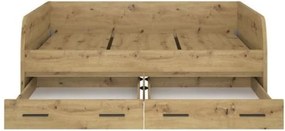 Postel 2S AIRON 90x200, dub artisan Kondela 0000374712
