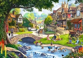 TREFL Puzzle Idylický život / 2x 500 dílků / 48 x 34 cm