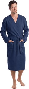 SCANquilt župan FITNESS BAG kimono tmavě modrá župan S/M