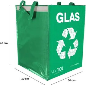 SIXTOL SORT EASY 3 BASIC DE 3 x 36 l / Tašky na tříděný odpad / 30x30x