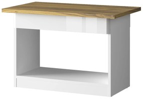 Konferenční stolek 1s/75 bílý lesk / dub navarra Torino