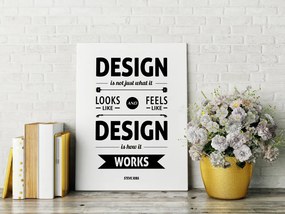 WALLVINIL Obraz na plátně - Steve Jobs Design Velikost: 30x40 cm